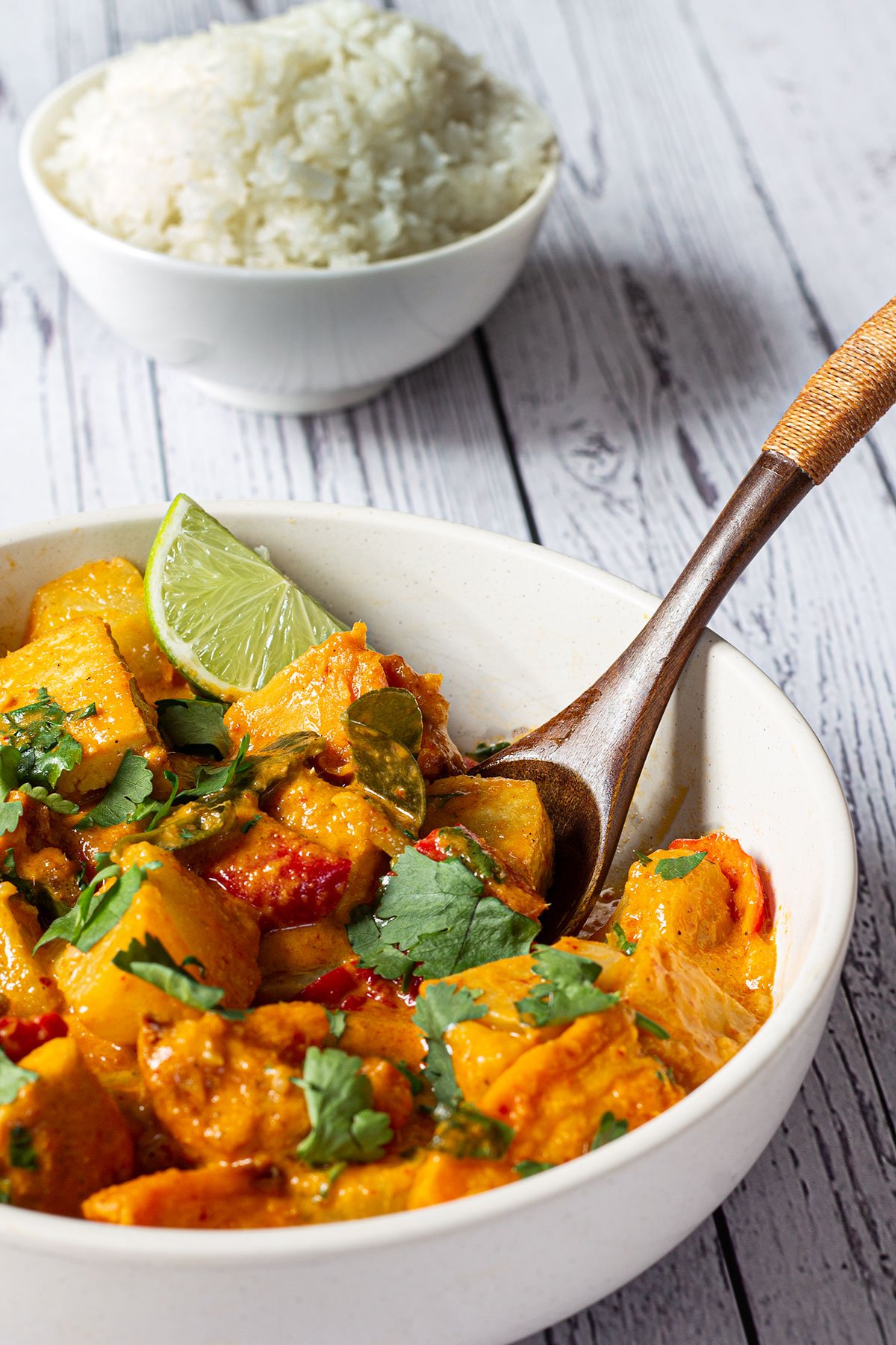 Sweet Potato Tofu Curry - Knife and Soul
