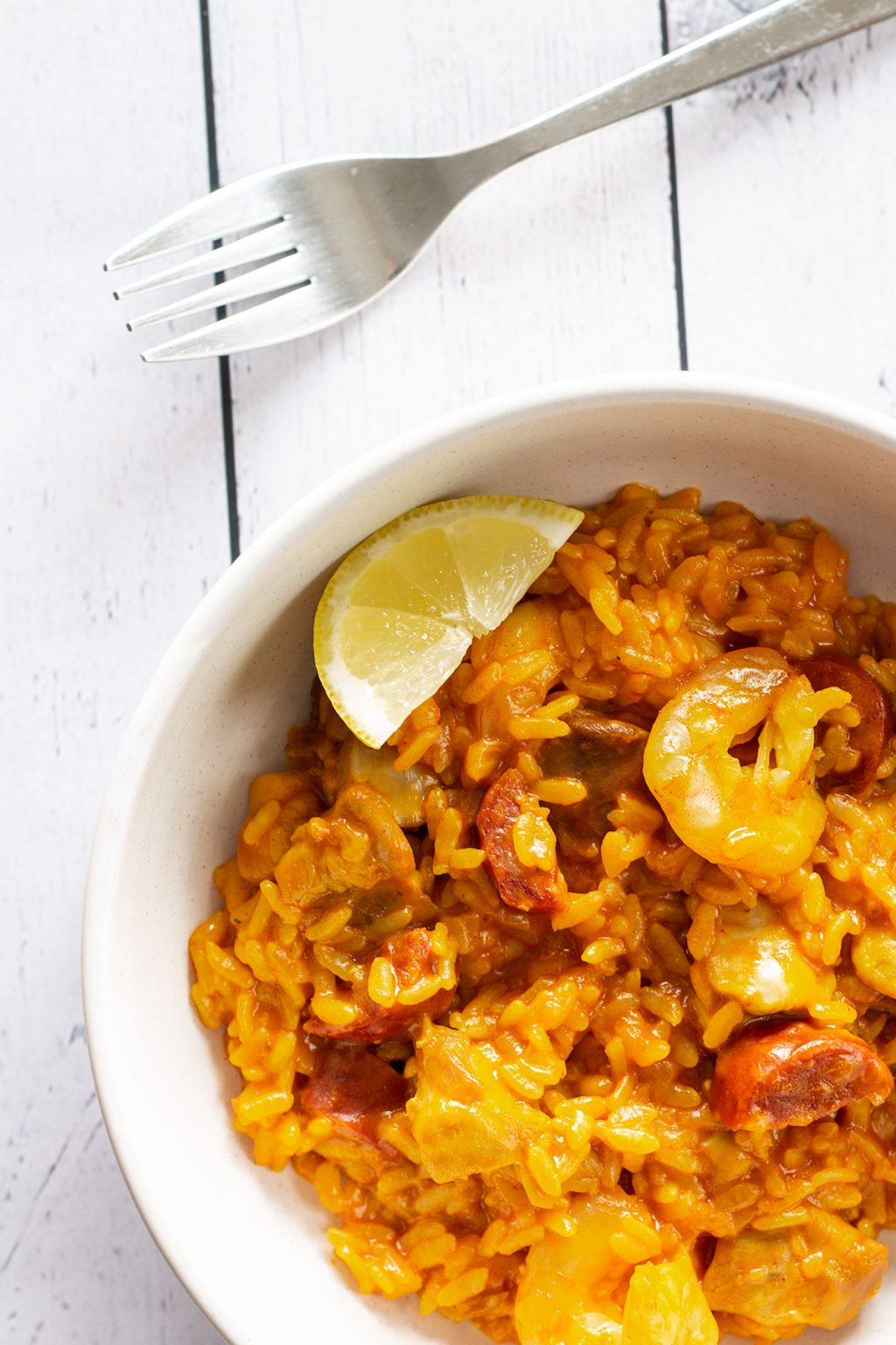 Instant Pot Paella (with Chicken & Shrimp) - Knife and Soul