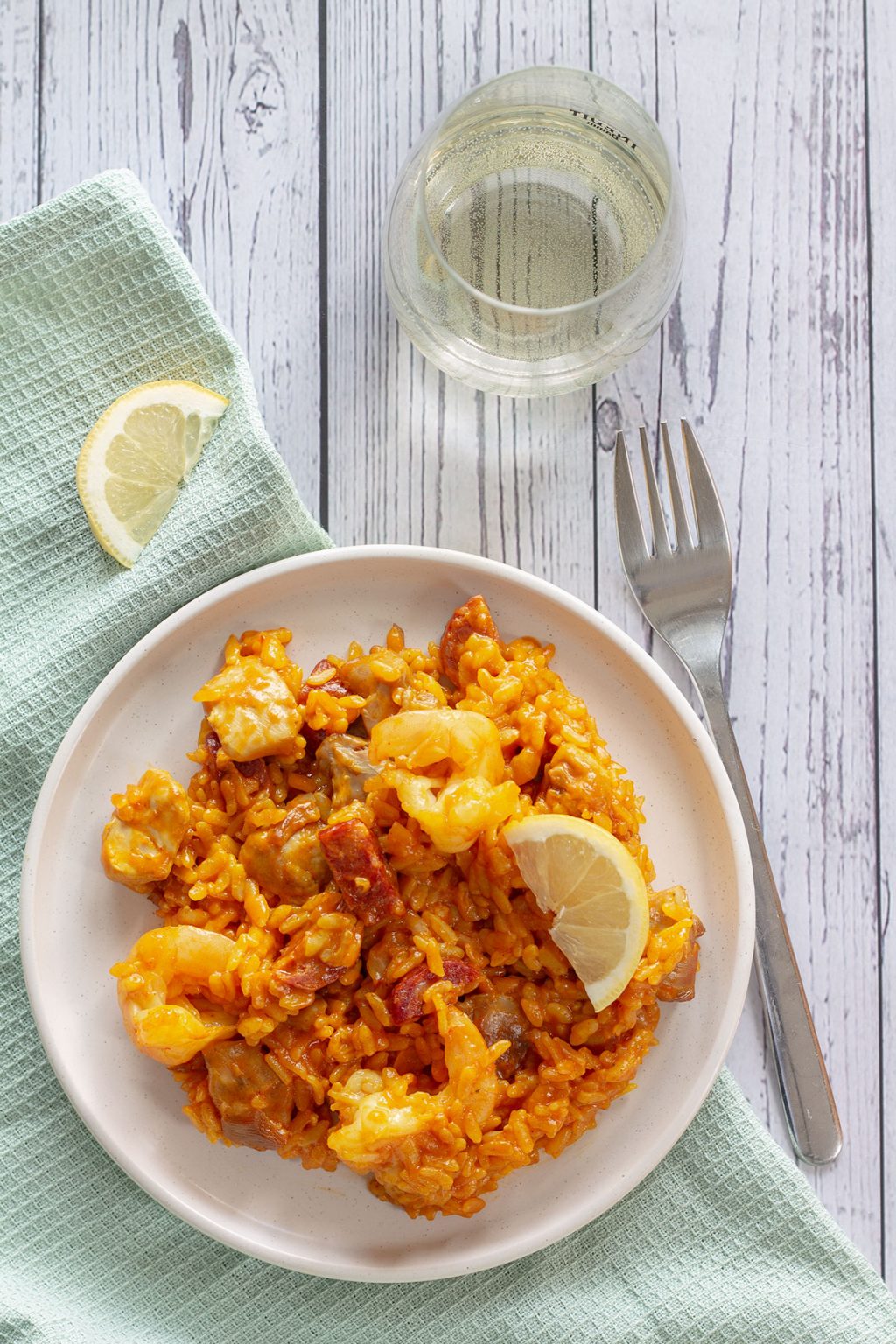 Instant Pot Paella (with Chicken & Shrimp) - Knife and Soul
