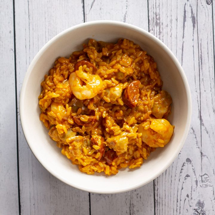 Instant Pot Paella (with Chicken & Shrimp) - Knife and Soul