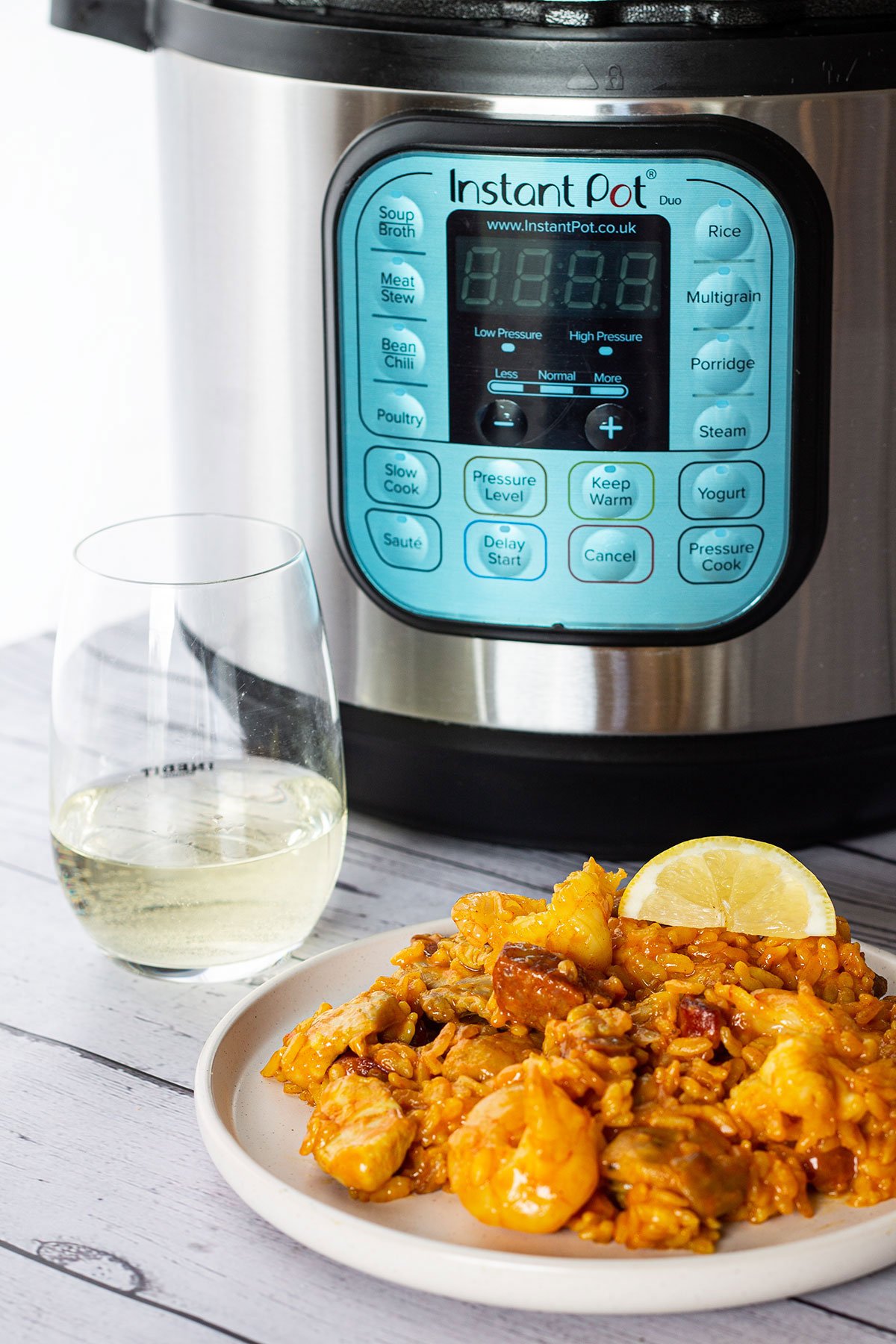 Instant Pot Paella (with Chicken & Shrimp) - Knife and Soul