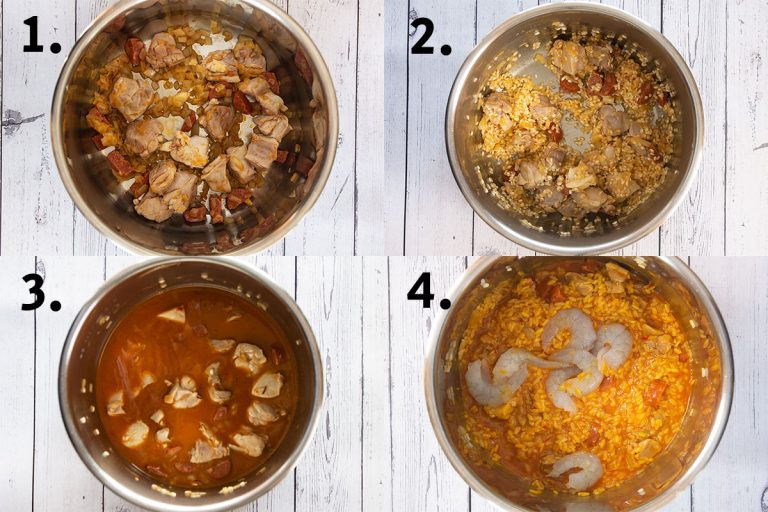 Instant Pot Paella (with Chicken & Shrimp) - Knife and Soul