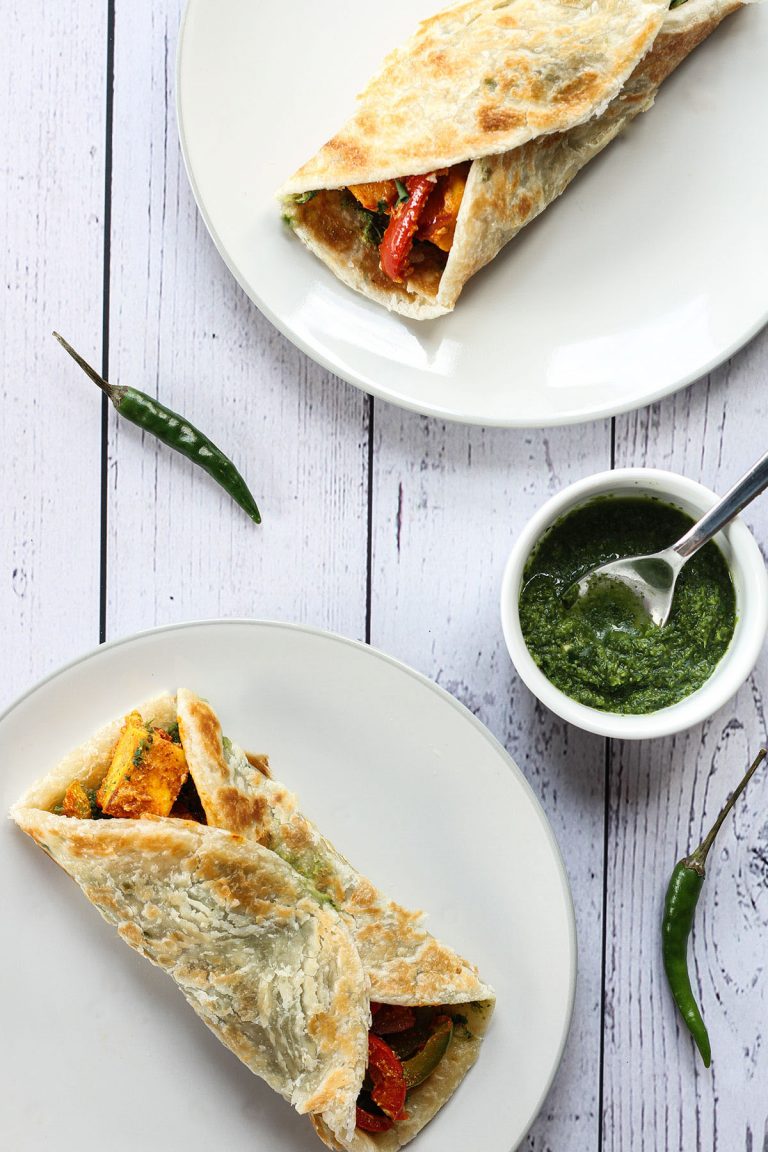 Paneer Kathi Rolls (Super Easy Recipe) - Knife and Soul