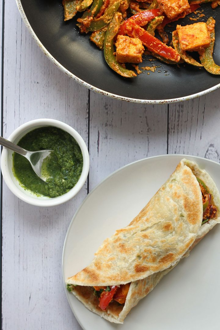 Paneer Kathi Rolls (Super Easy Recipe) - Knife and Soul