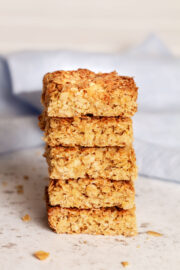 Easy All Butter Golden Syrup Oat Flapjacks - Knife and Soul