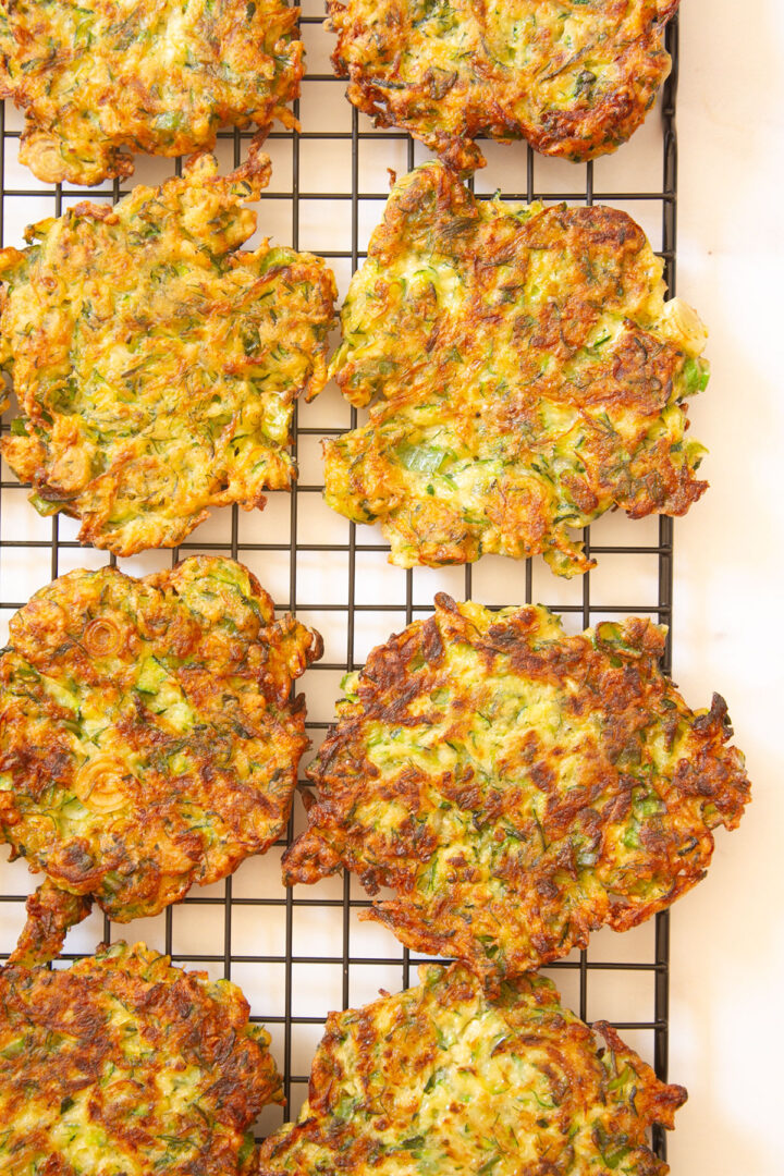 The Best Zucchini Pancakes (Courgette Pancakes) - Knife and Soul