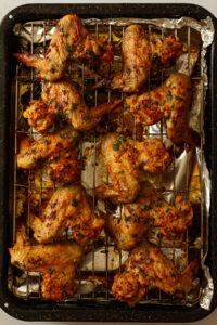 Garlic Butter Chicken Wings (oven baked and super crispy) - Knife and Soul