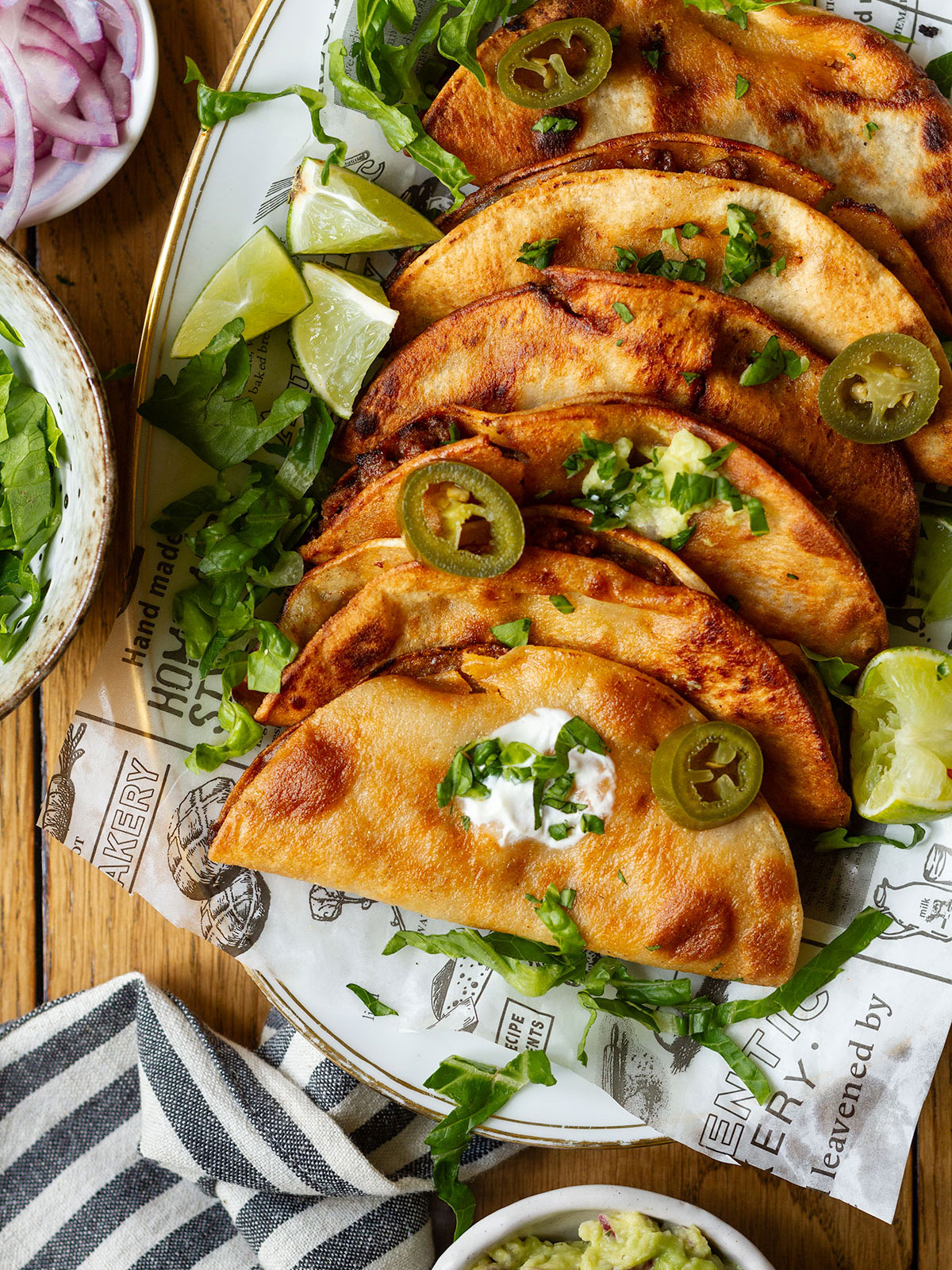 Pan Fried Tacos (with ground beef) - Knife and Soul