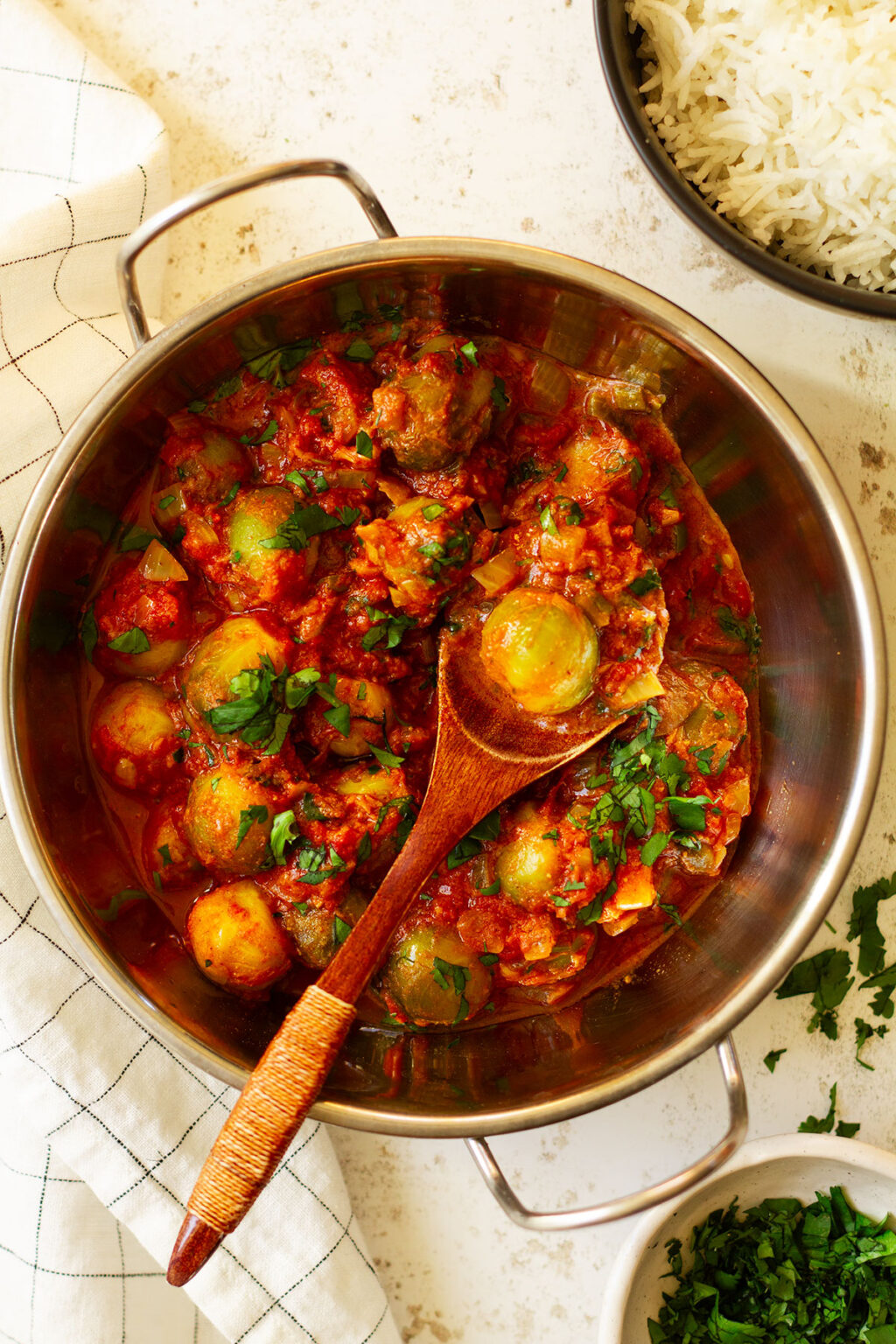 Brussels Sprouts Curry (Indian Inspired) - Knife and Soul