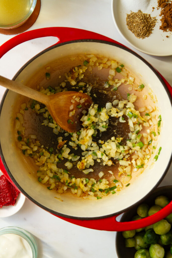 Brussels Sprouts Curry (Indian Inspired) - Knife and Soul