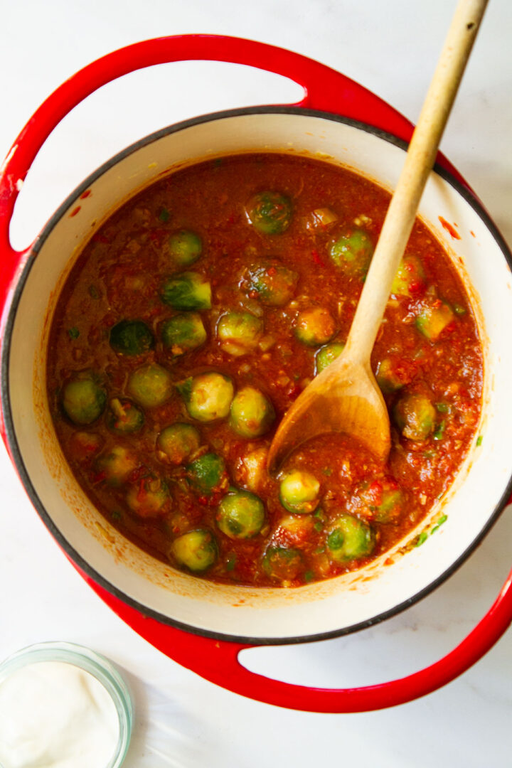 Brussels Sprouts Curry (Indian Inspired) - Knife and Soul