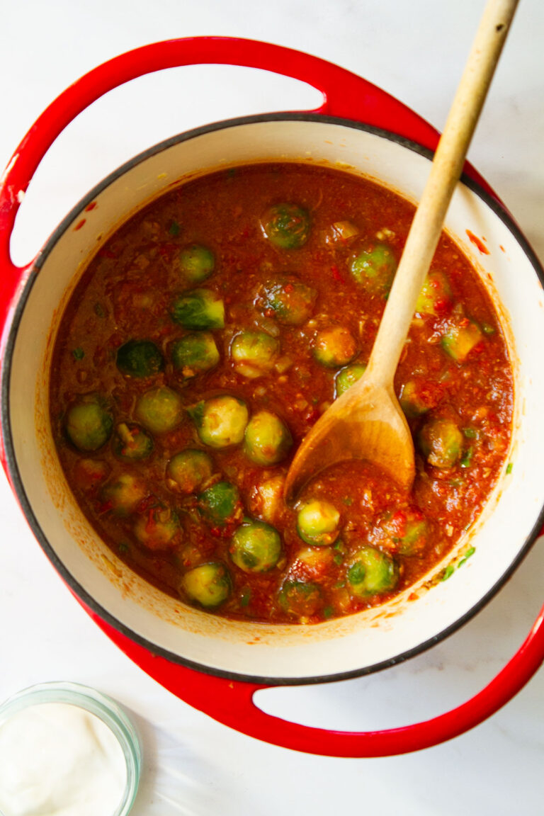 Brussels Sprouts Curry (Indian Inspired) - Knife and Soul